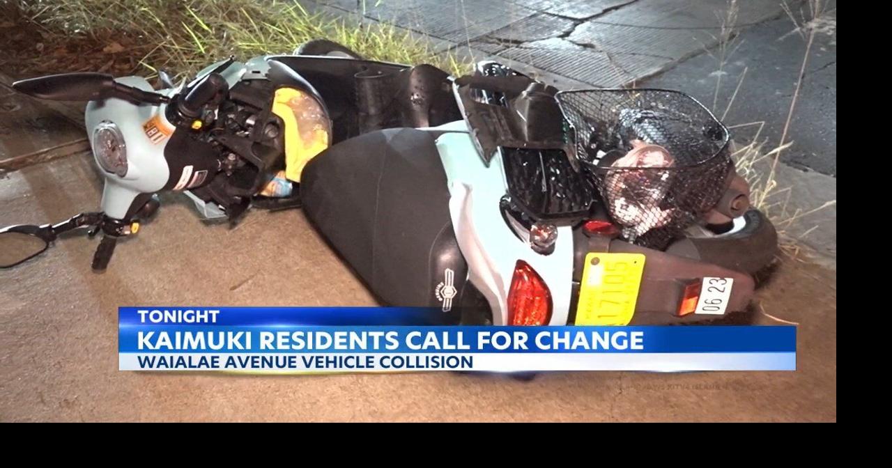 Moped rider in critical condition after crashing into car in Kaimuki ...