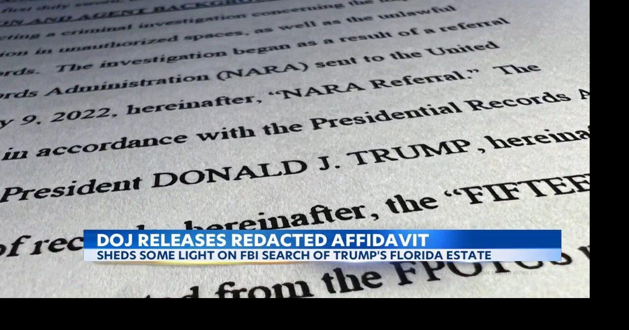 FBI search warrant affidavit says there could be 'evidence of ...