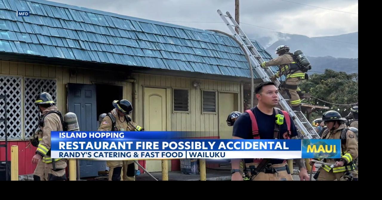 Maui firefighters take out fire at Randy's Catering & Fast Food in ...