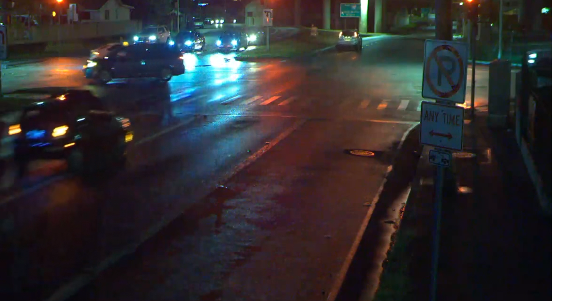 Red-light safety camera at Likelike Highway & School Street issuing ...