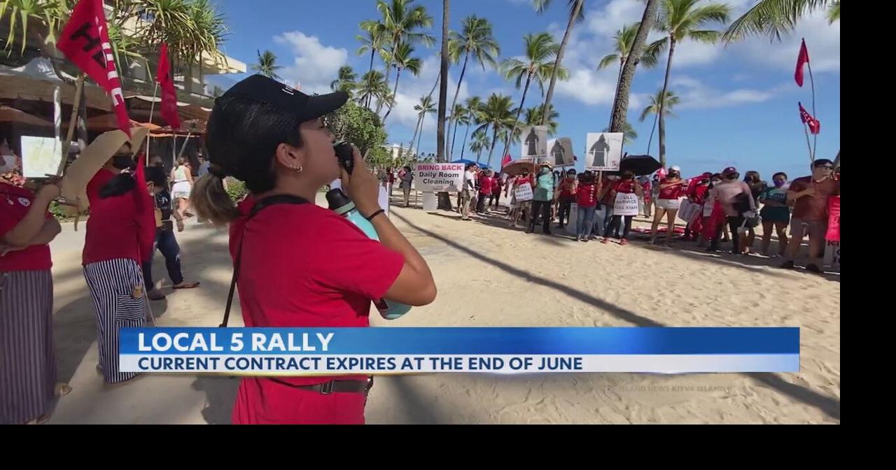"We want our jobs back" | Unite Here Local 5 Union holds rally in ...