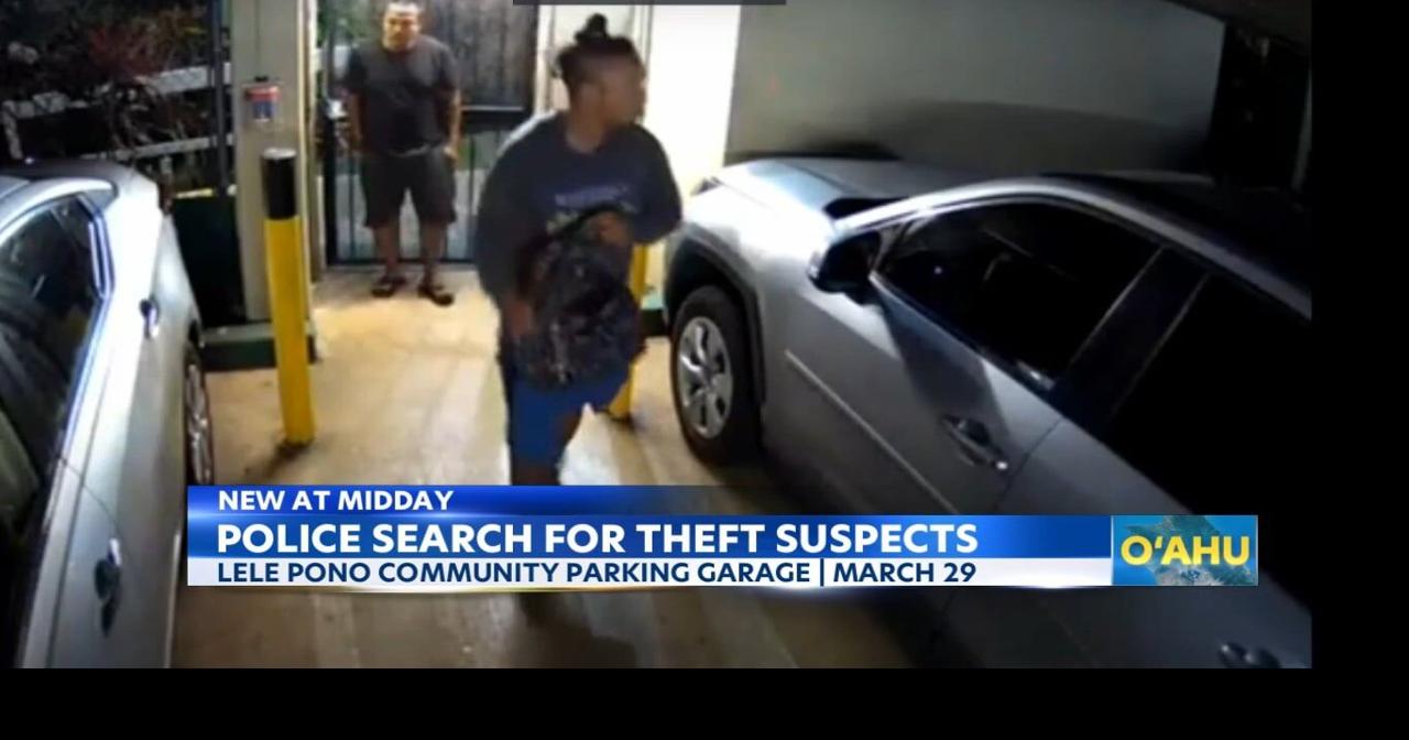 Two suspects wanted for stealing moped from Waimalu parking garage ...