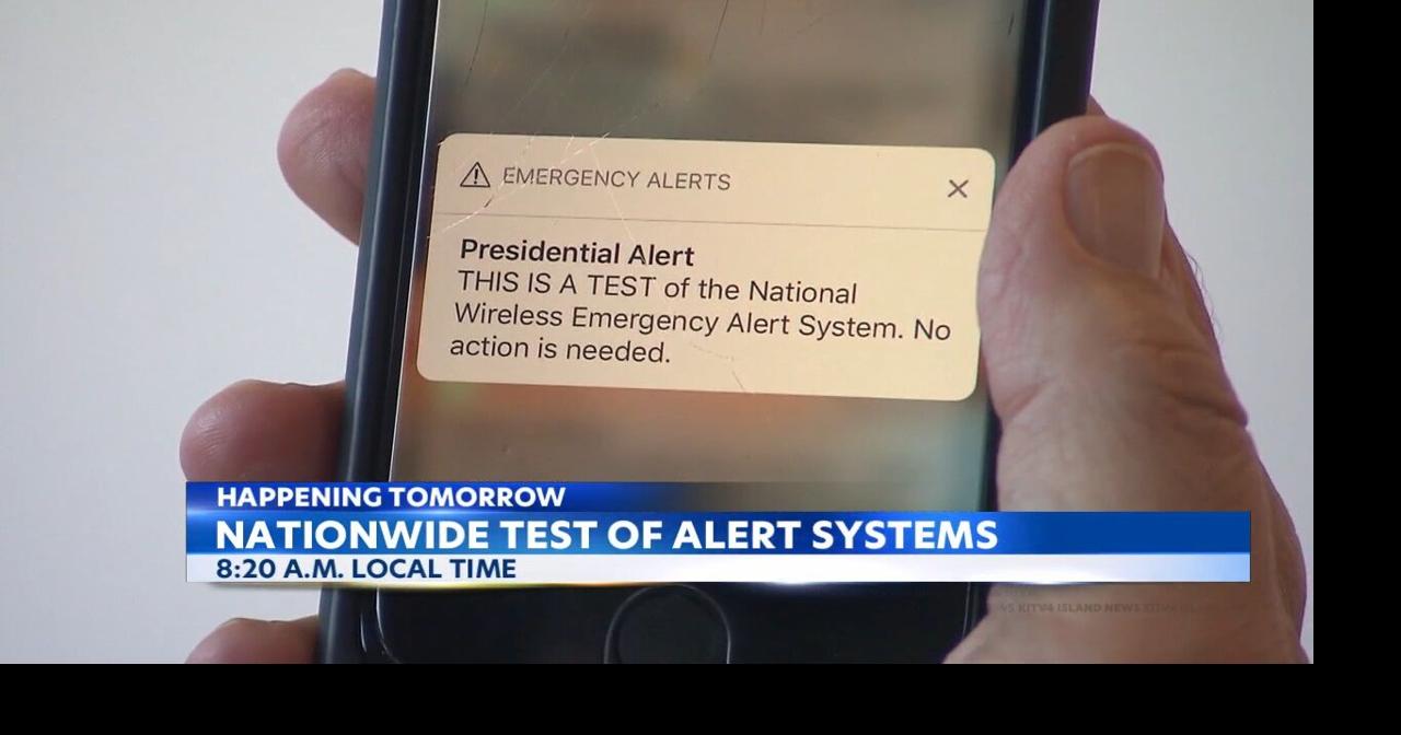 National Emergency Alert System will sound on all devices on October 4 ...