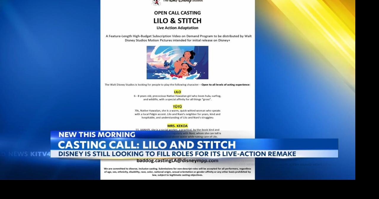 Casting call: 'Lilo and Stitch' is still looking for Lilo, Tutu, Mrs ...