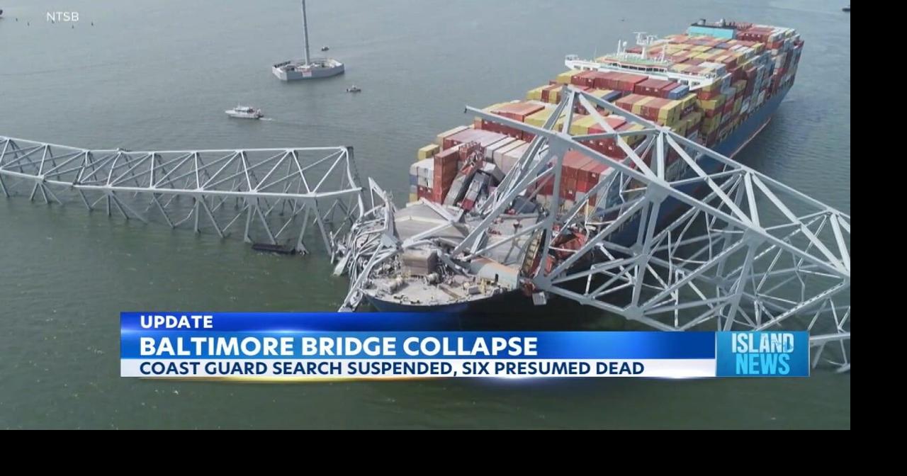 Coast Guard suspends search for Baltimore Bridge crash victims; 6 ...