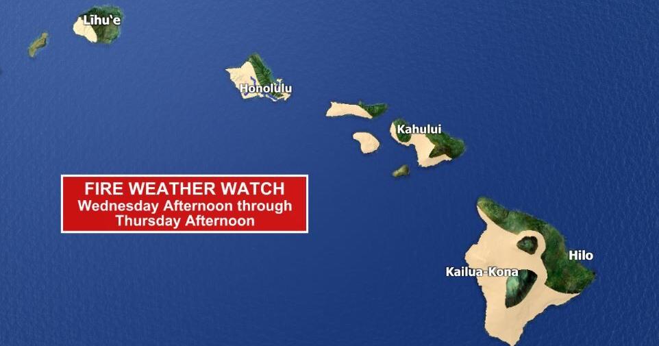 NWS: Fire Weather Watch for Wednesday and Thursday afternoon | Top ...