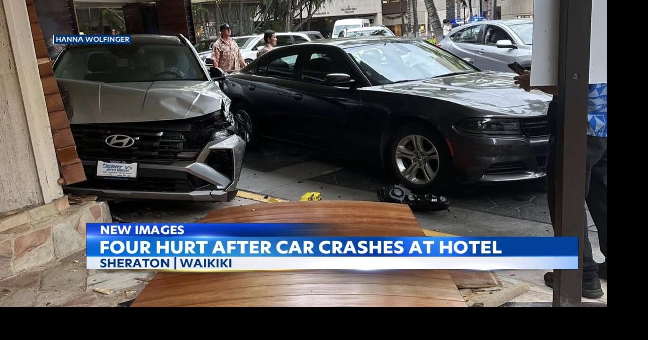Waikiki car crash at Sheraton injures three; police investigate | News ...