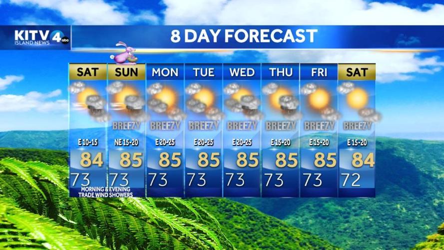 Saturday Morning Weather - Breezes Lighten, Scattered Showers, Cloudy ...