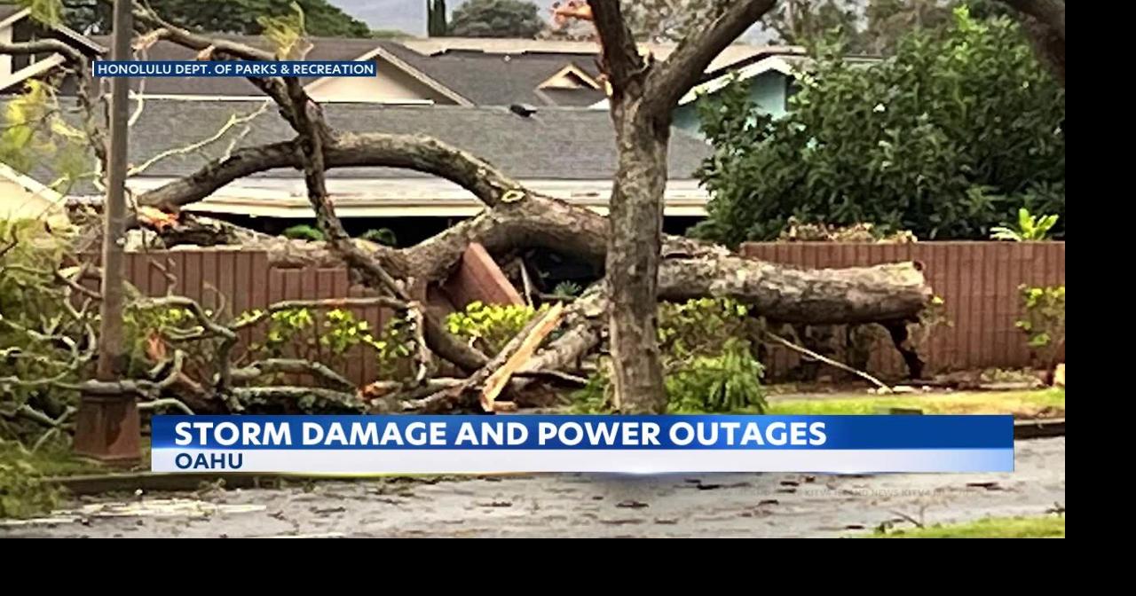 Some Hawaii communities see damage, power outages caused by Monday's ...