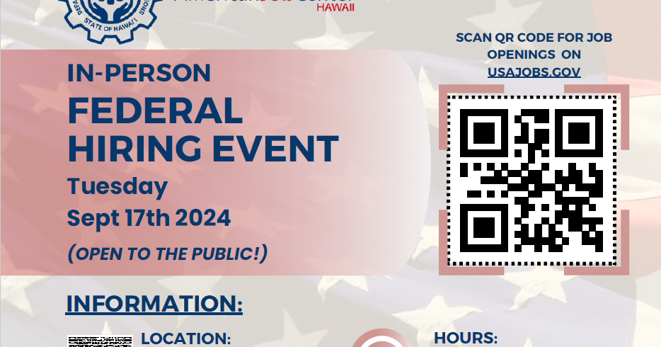 DLIR federal hiring event at Ke‘ehi Lagoon Memorial | News | kitv.com