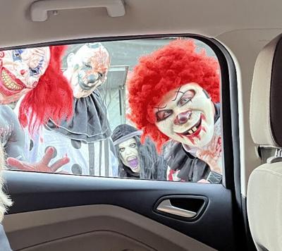 Get spooked at a local haunted drive-through and help out a good cause ...