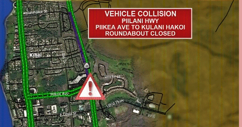 An overnight crash closes parts of Piilani Hwy on Maui | Local | kitv.com