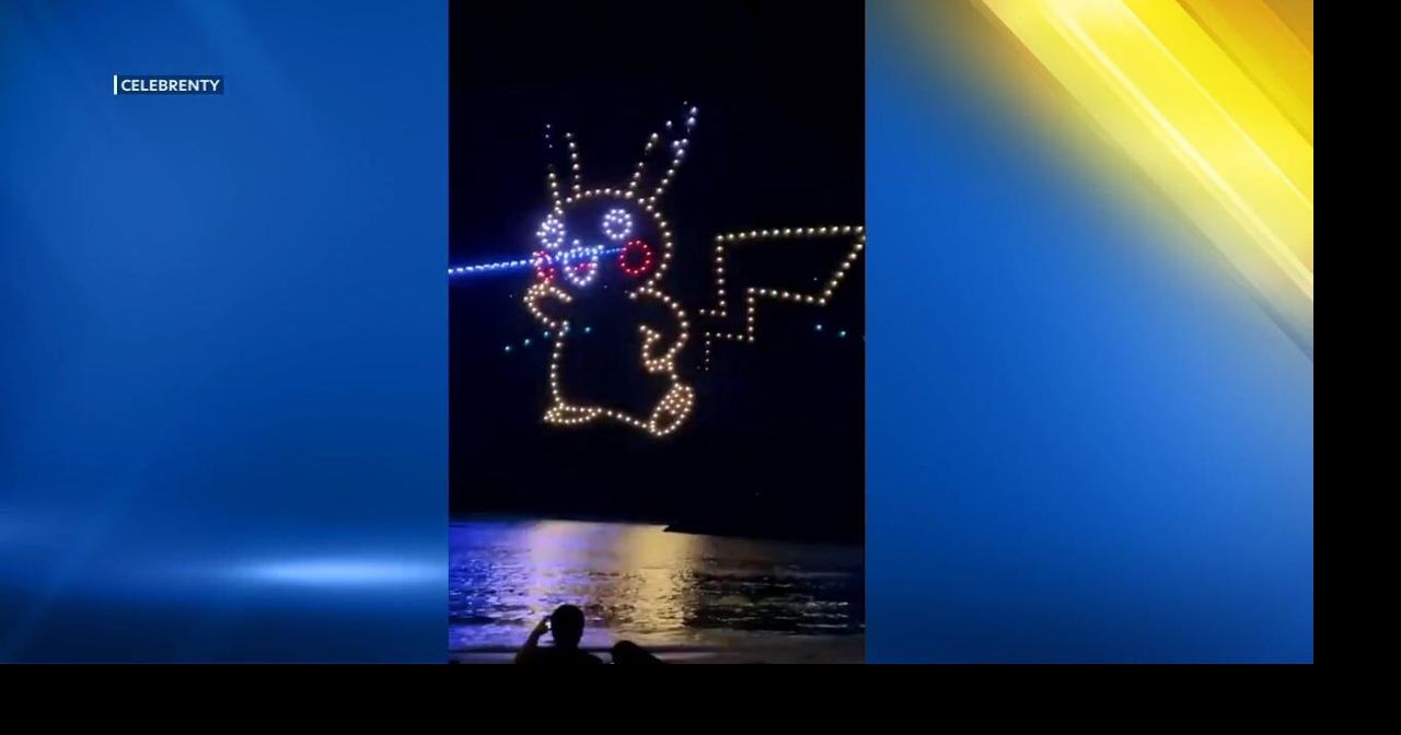 Pokemon drone show lights up sky over Waikiki | Video | kitv.com