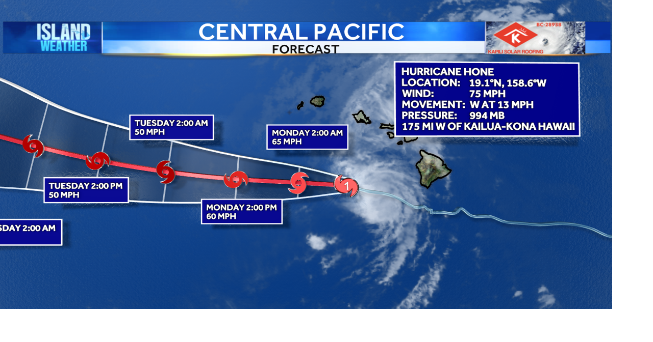 Tropical Storm Hone continues heavy impacts to Big Island | Local ...