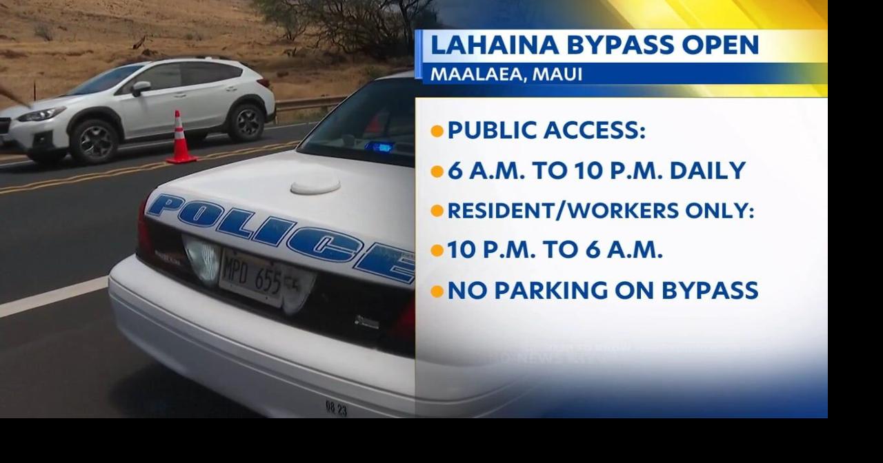 Lahaina Bypass road open to residents, workers and public | Devastation ...