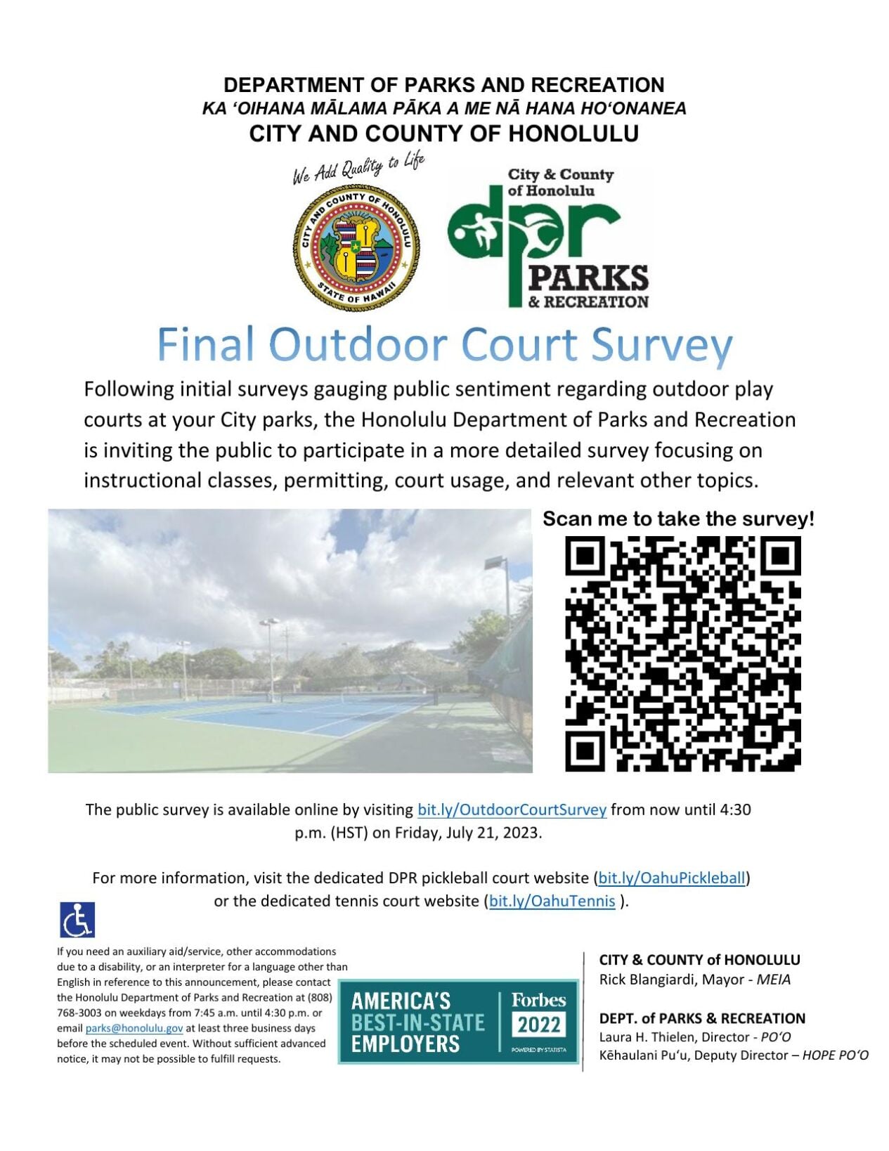 City is asking for input on outdoor court usage in Honolulu | Local ...