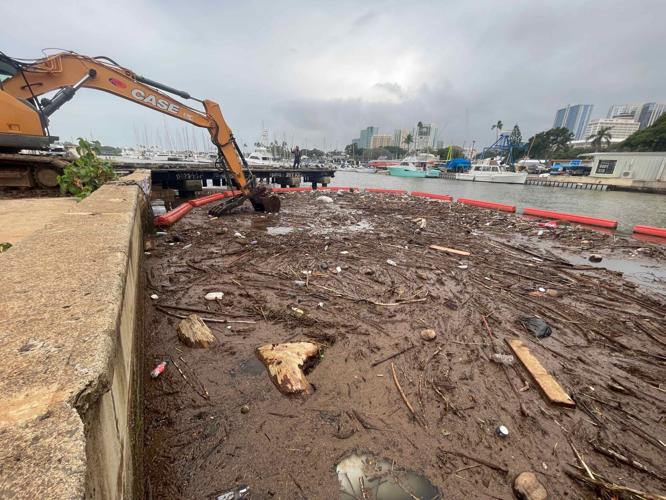 DLNR DOBOR Cleanup of Ala Wai post Kona Low Storm | | kitv.com
