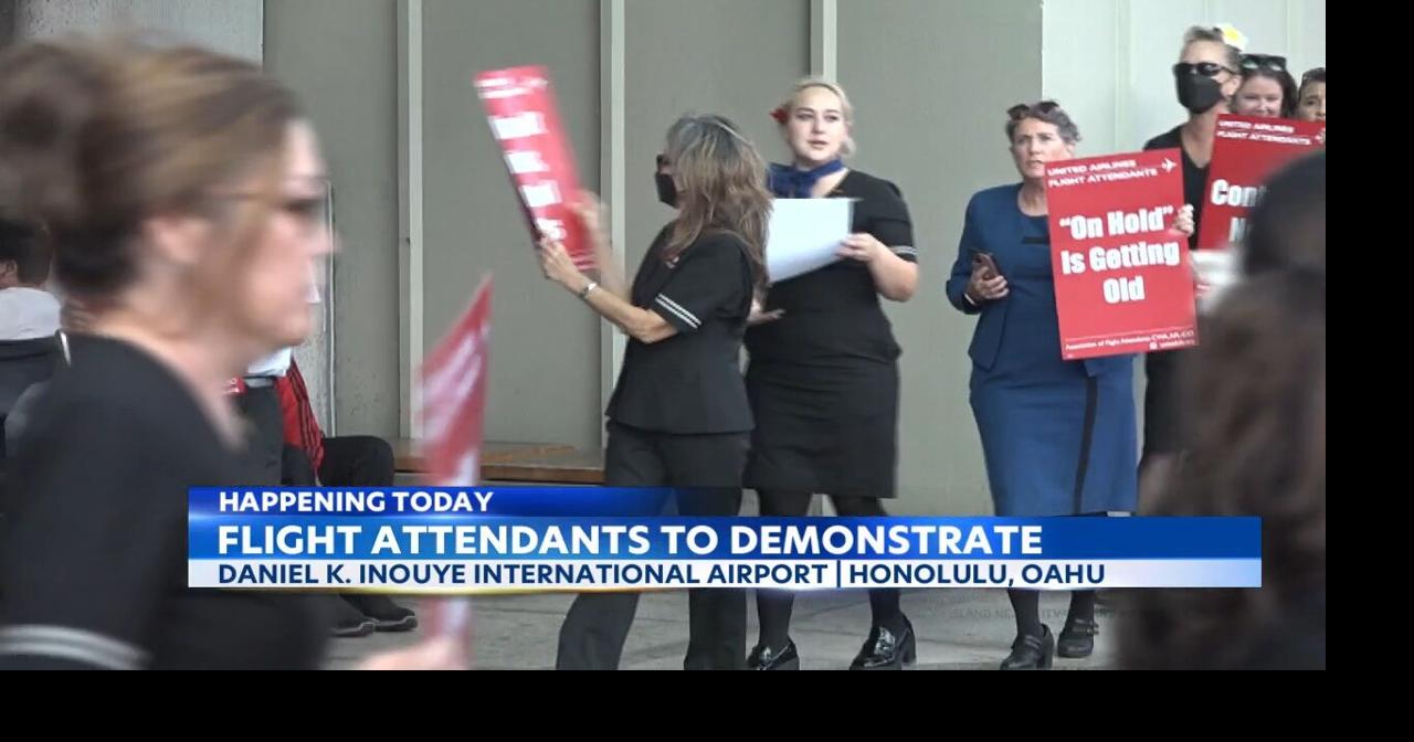 United Airlines flight attendants to picket at Daniel K. Inouye ...