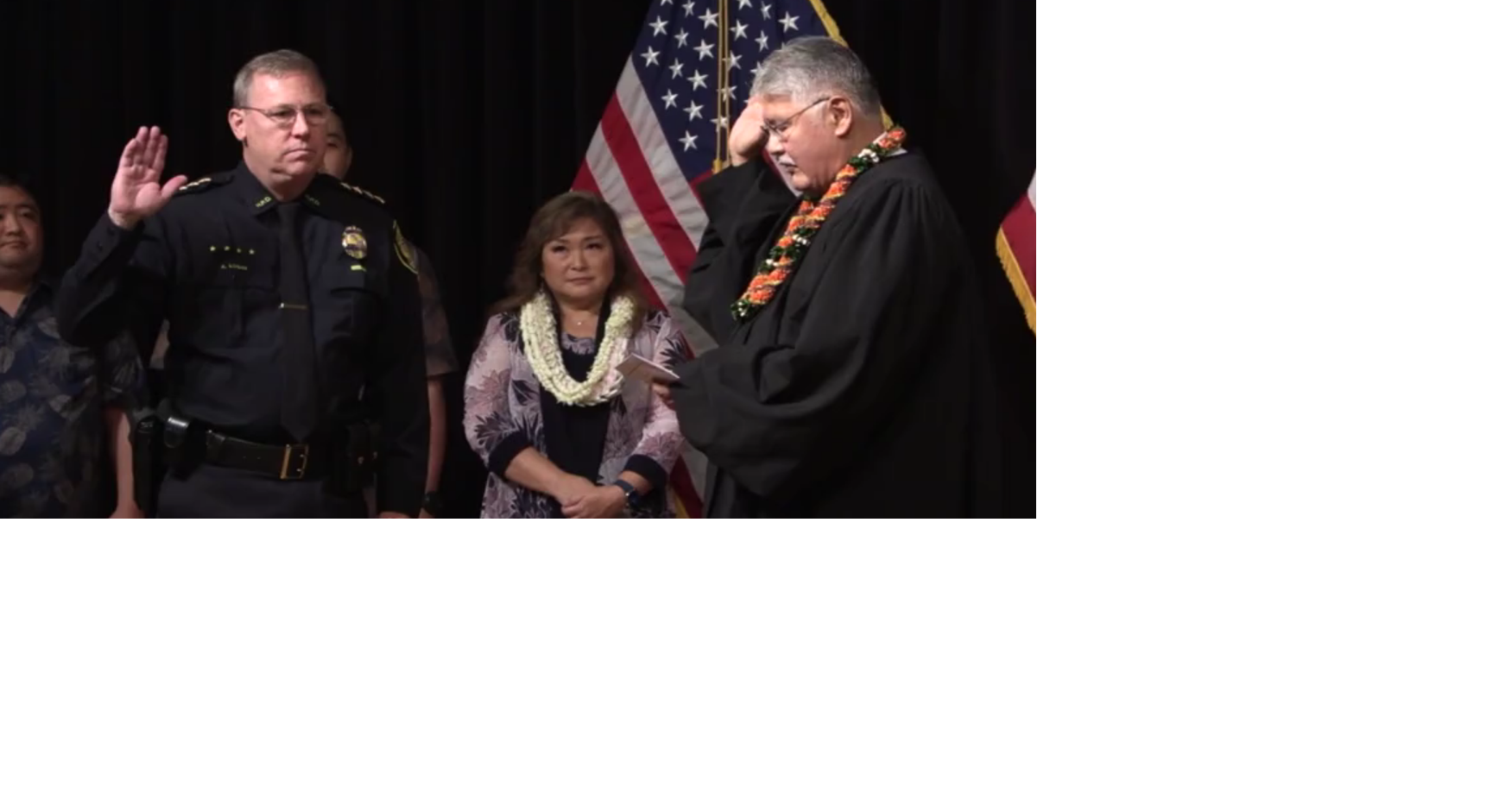 Formal swearing-in ceremony held for new HPD Chief Joe Logan | Local ...