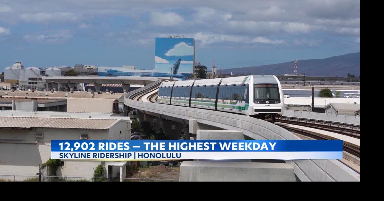 Skyline rail system sees record weekday ridership in Honolulu | News ...