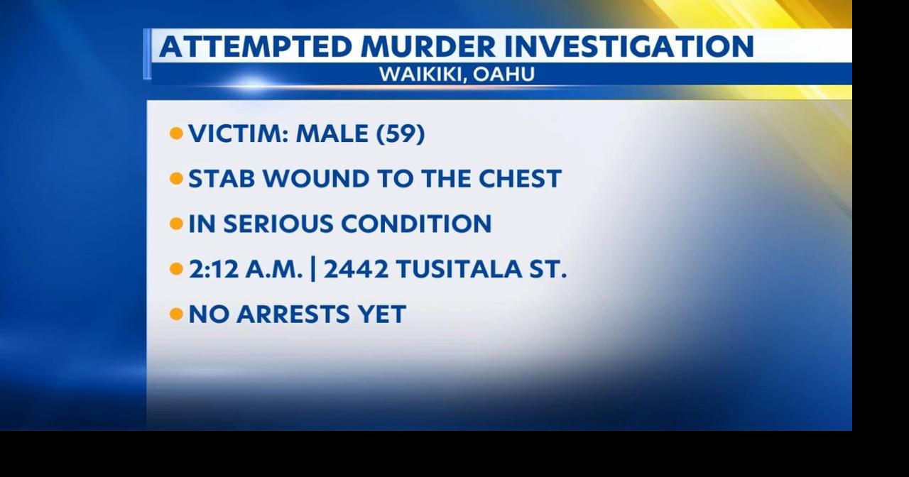 Honolulu Police probe attempted murder in Waikiki | News | kitv.com