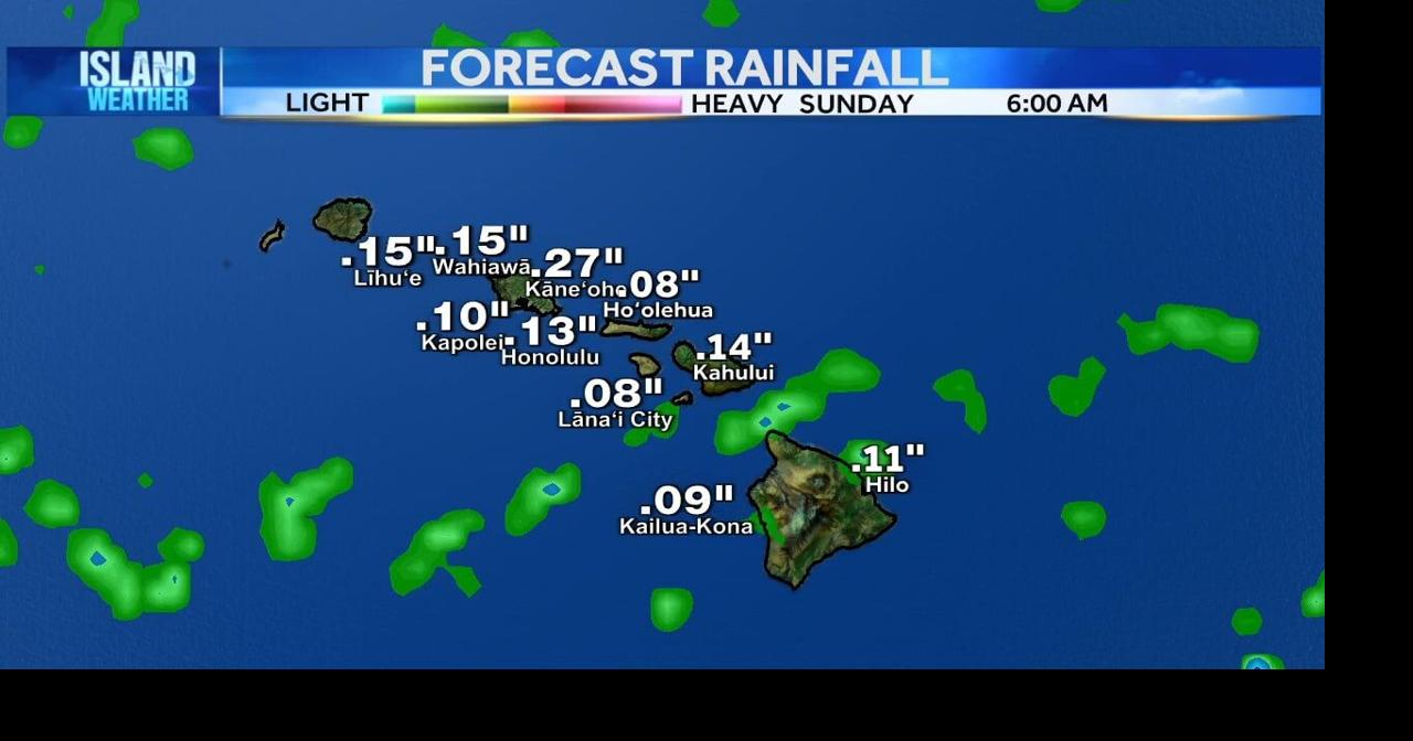 Weekend Island Weather - Cold front moving down the island chain ...