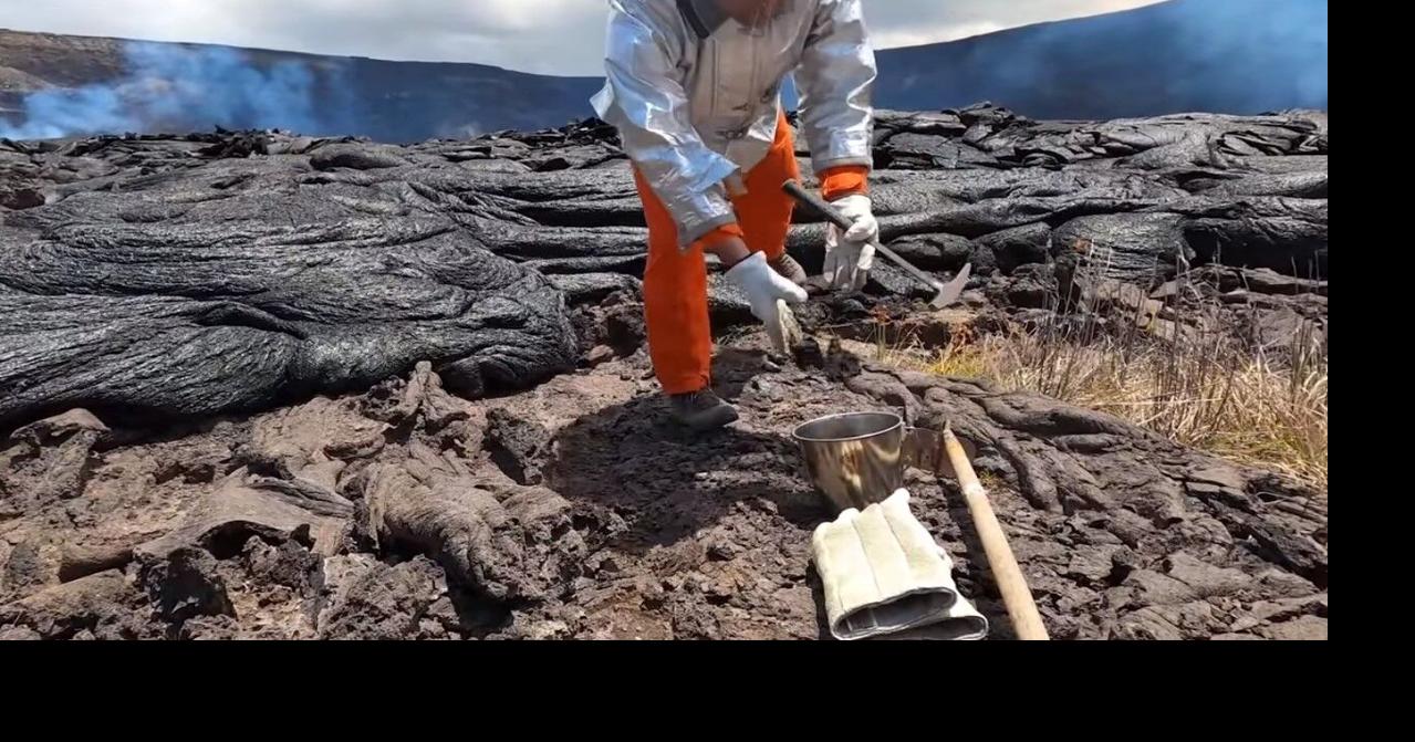 USGS collects fresh lava samples from Kilauea Volcano | Local | kitv.com