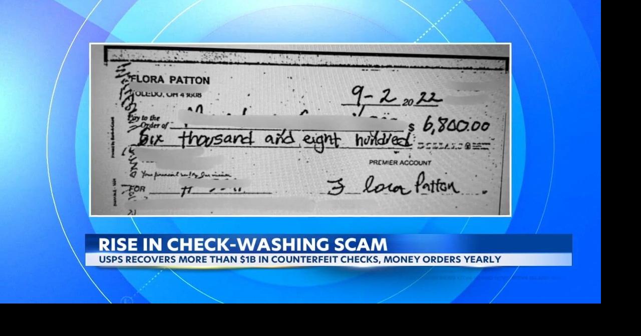 'Check washing' scams on the rise, prompting warnings from law ...