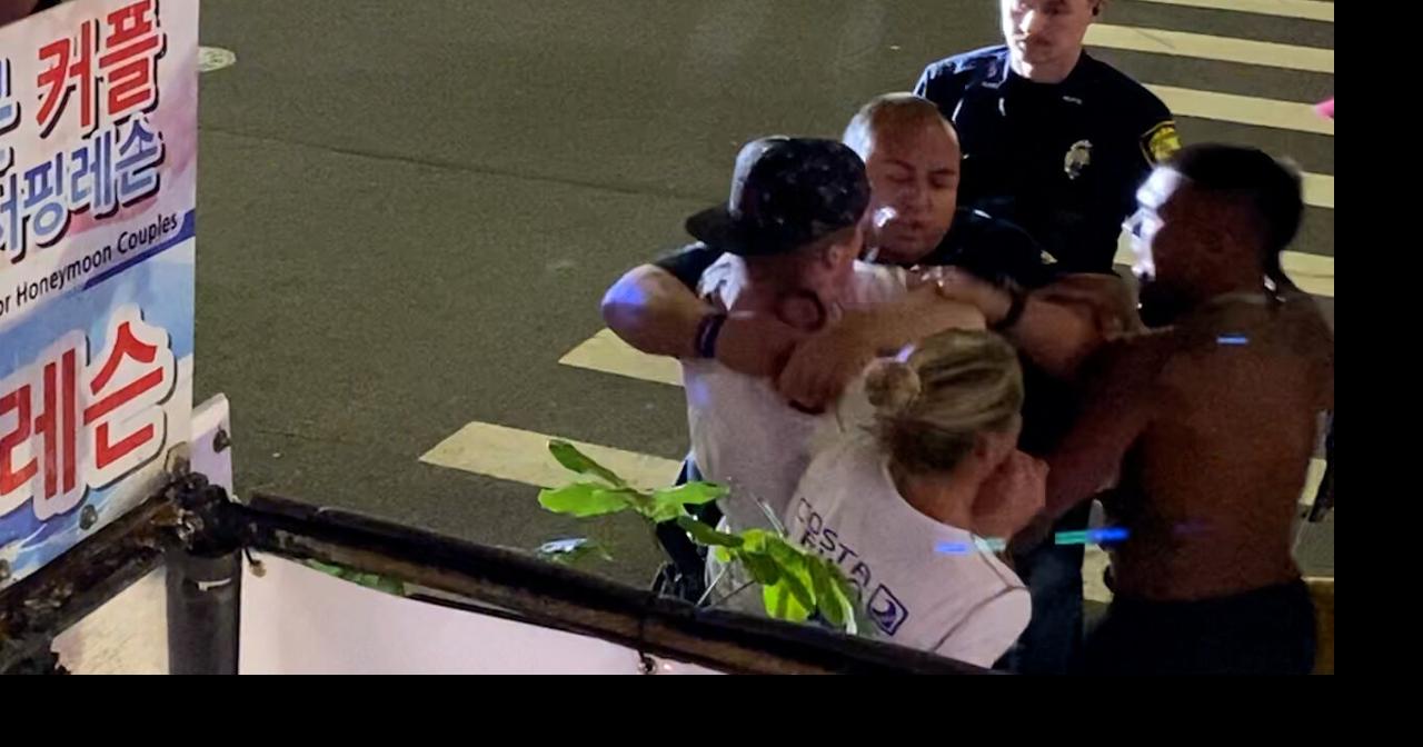 Honolulu police officers spill into streets during chaotic Waikiki ...