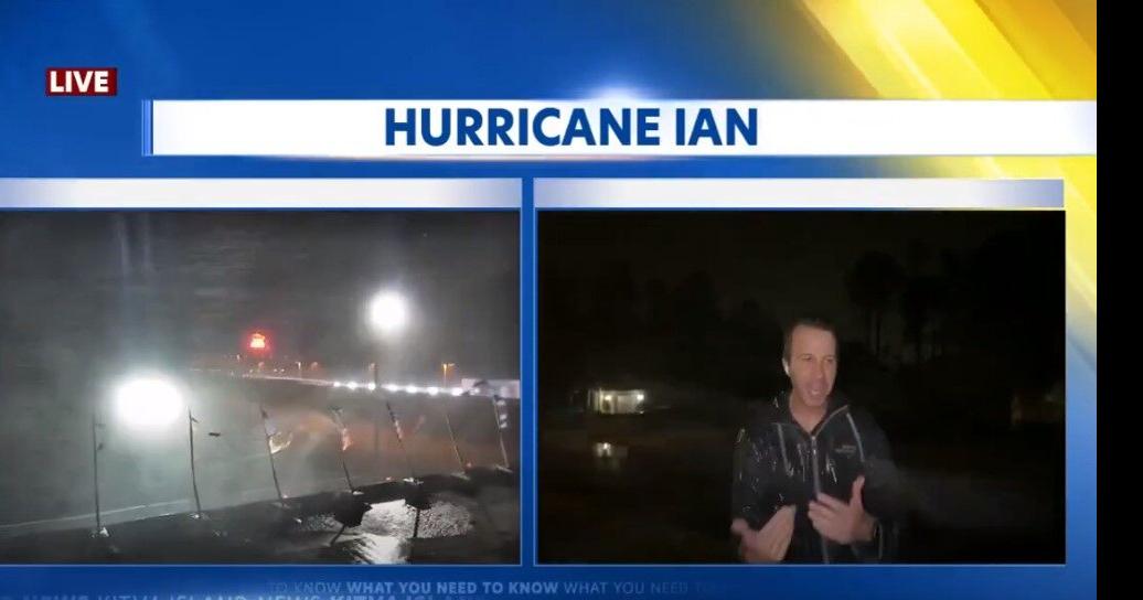 KITV4's Chief Meteorologist Pete Caggiano reports live as Hurricane Ian ...