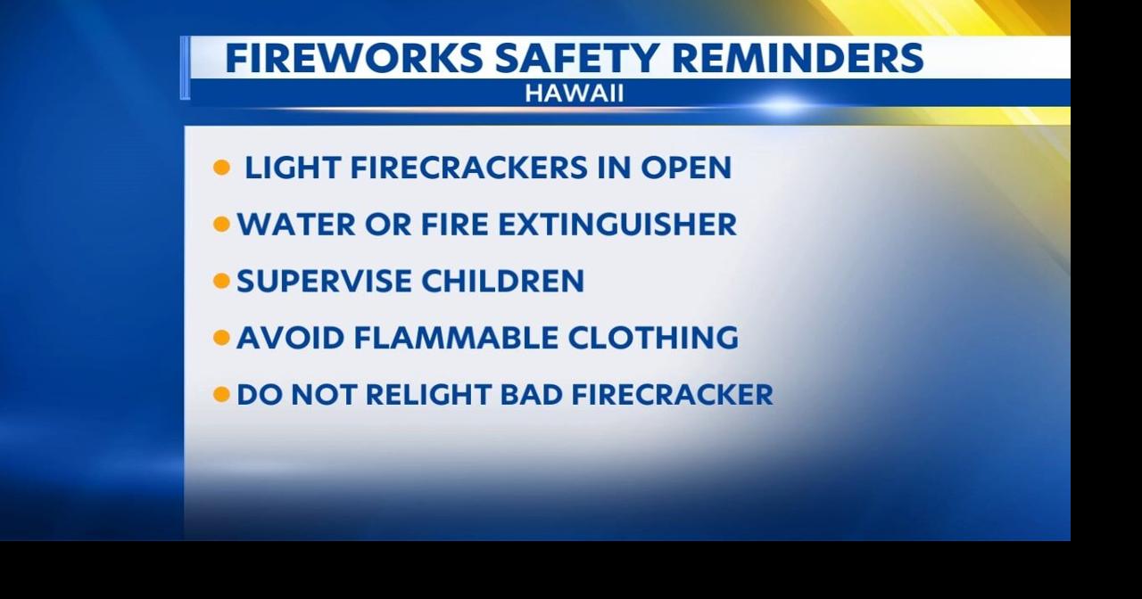 Hawaii firecracker safety tips: Permits required, aerial fireworks ...