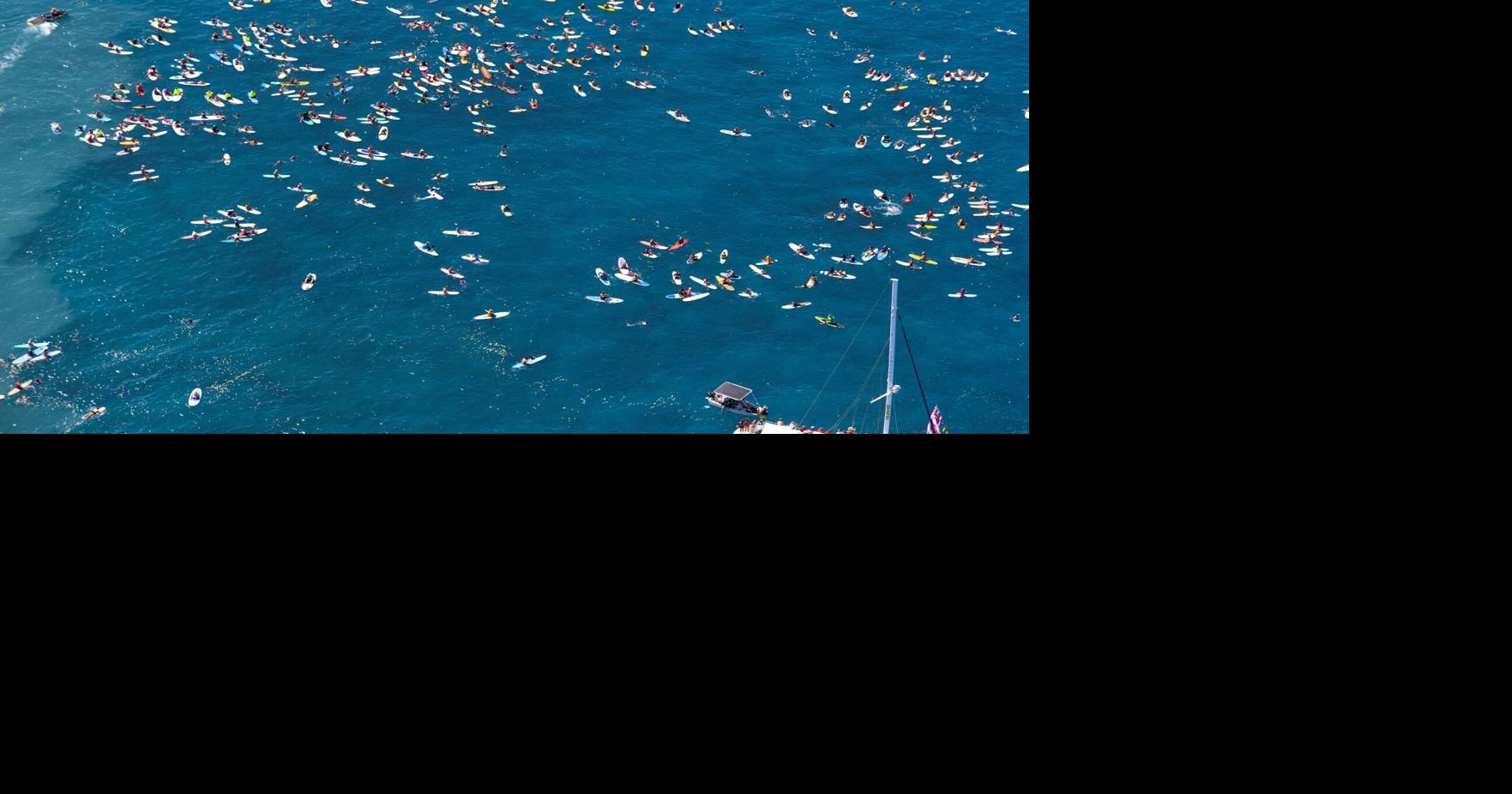 Emotional paddle out honors Lahaina fire victims 2 years after the ...