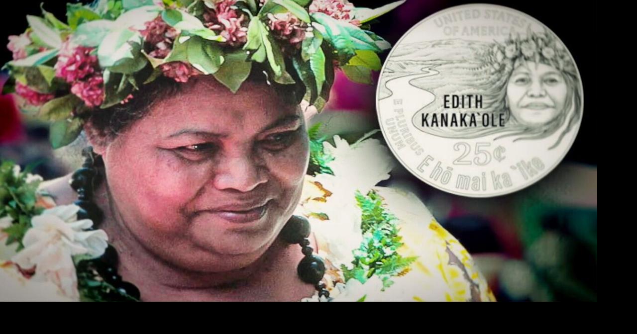 KITV4 talks with artist behind the Edith Kanakaole quarter | Video ...
