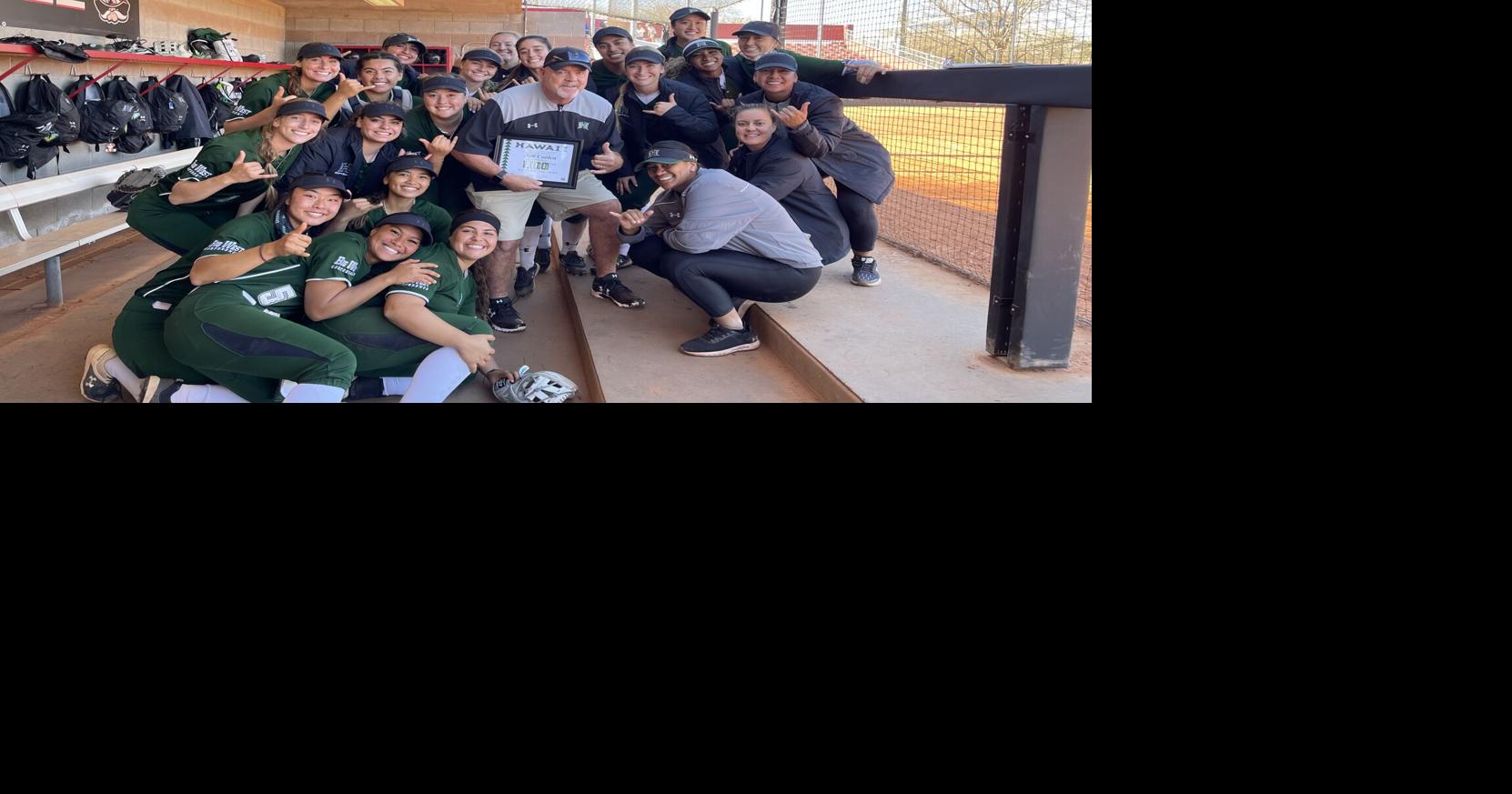 Hawaii Softball wins first game of the season, head coach Bob Coolen ...