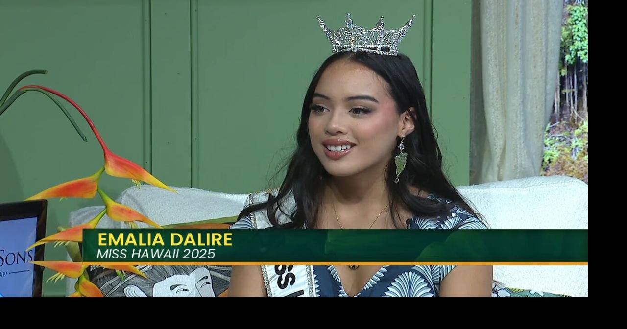 Meet the beautiful Miss Hawaiʻi 2025 Emalia Dalire & experience her winning moment on KITV ...