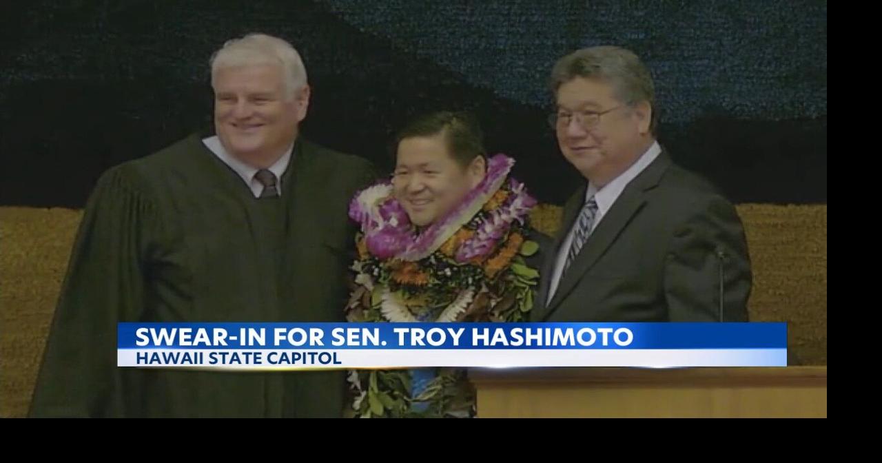 Troy Hashimoto sworn in as Maui State Senator in Capitol ceremony ...
