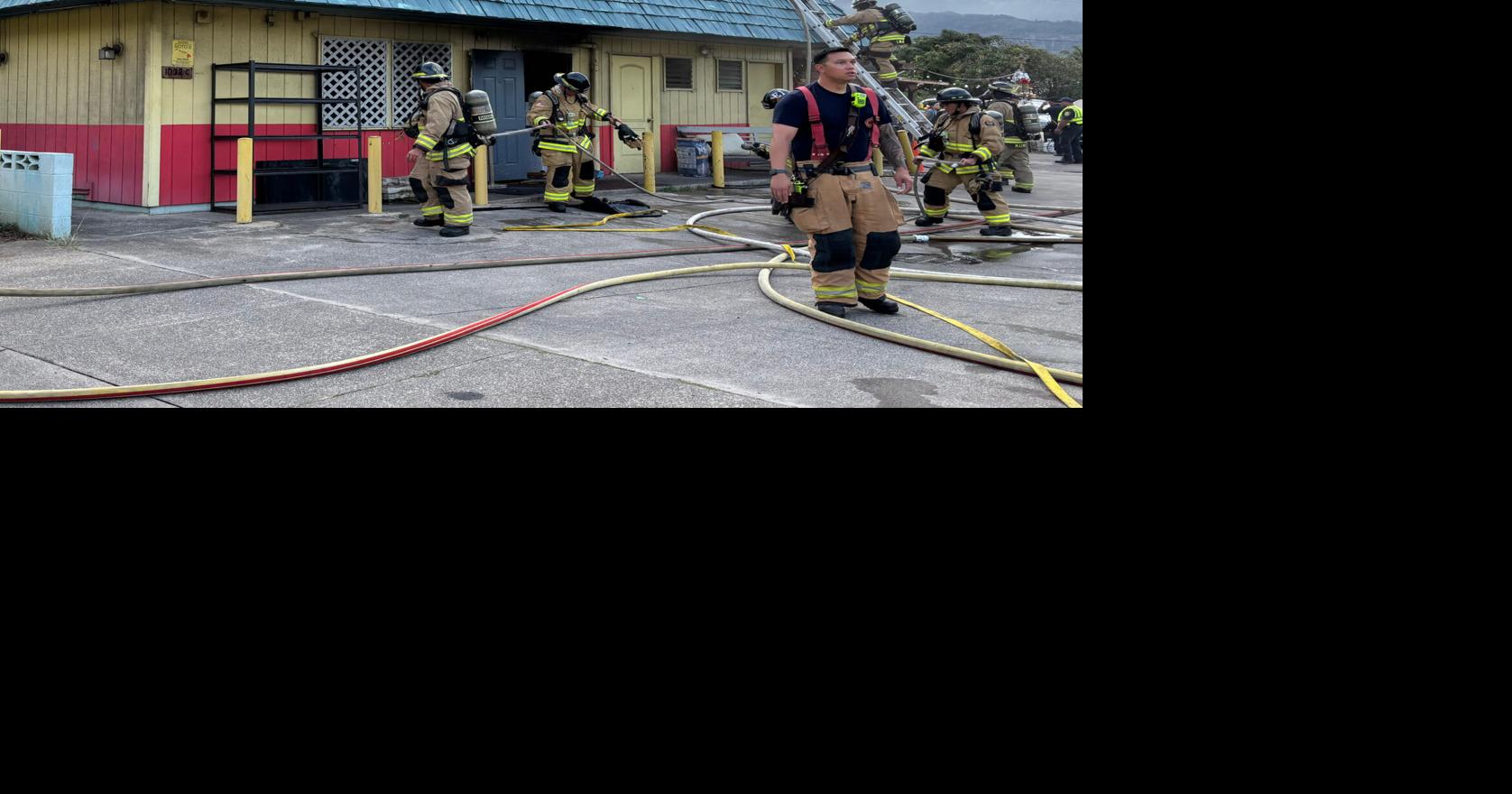 Maui firefighters take out fire at Randy's Catering & Fast Food in ...