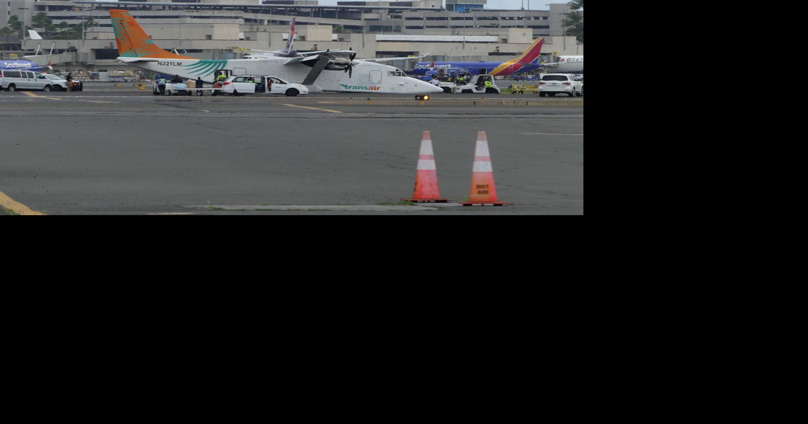 Transair plane makes belly landing at Daniel K. Inouye Airport; no ...