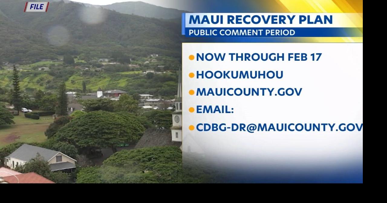 Maui residents urged to shape disaster recovery plans post-Lahaina ...