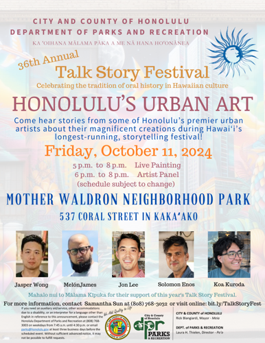 36th Annual Talk Story Festival features stories of Honolulu’s urban ...