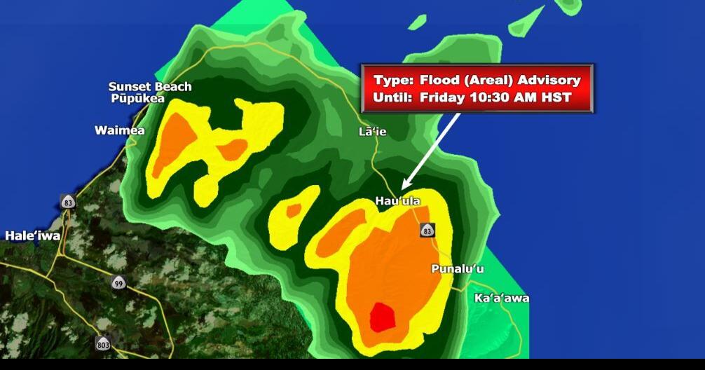 Flood Advisory in effect for portions of Oahu | Local | kitv.com