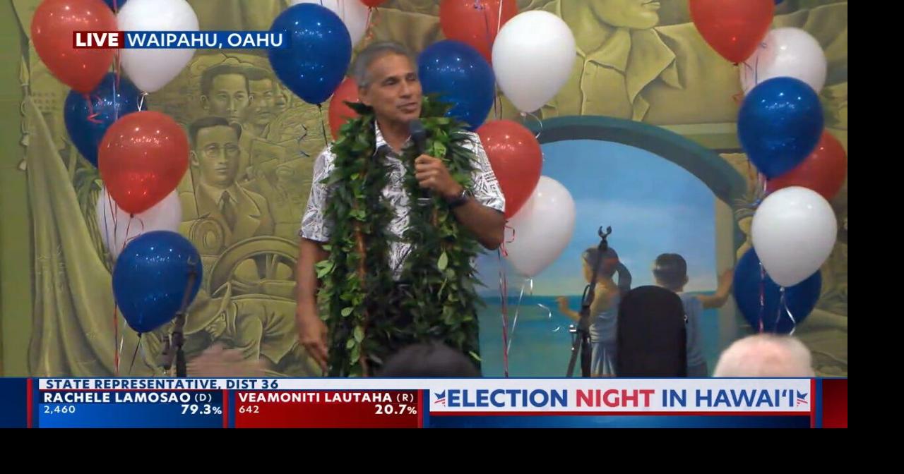 Duke Aiona gives speech on Election Night following Josh Green defeat ...