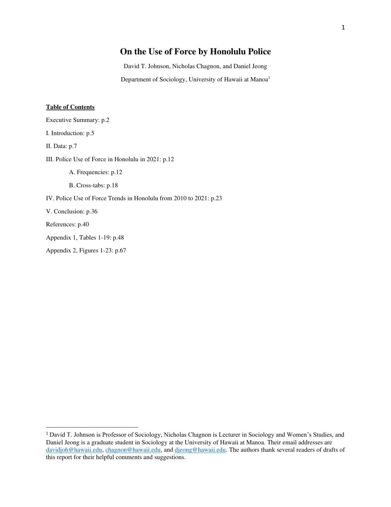 UH Report: Honolulu Police use of force incidents up 275% between 2010 ...