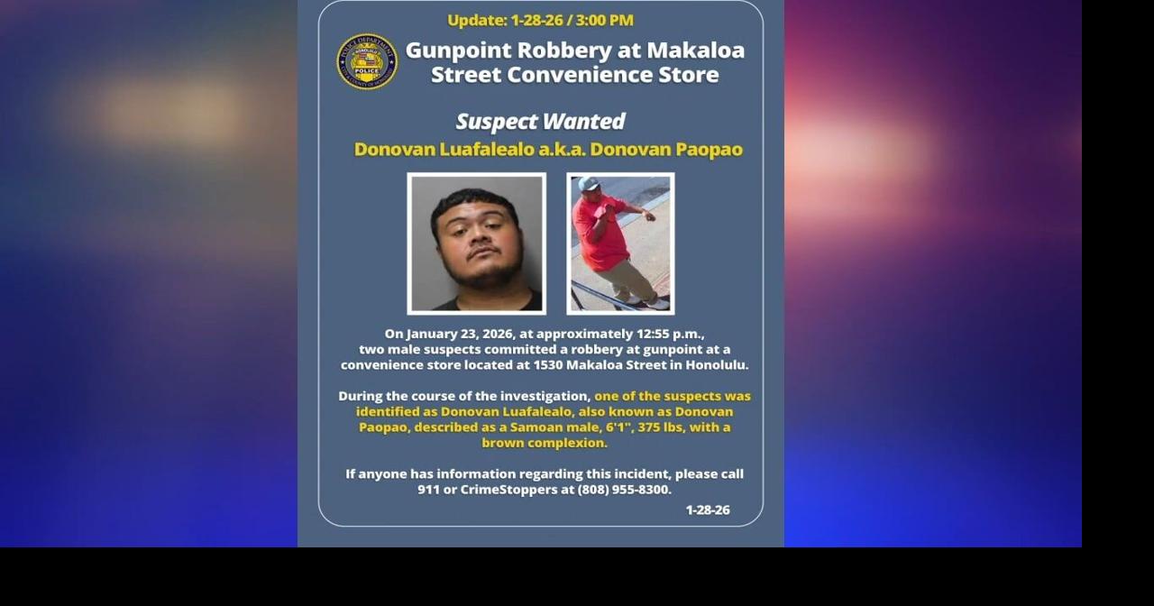 Police identifies one of the suspects in gunpoint robbery at a ...