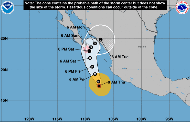 TRACKING NORMA - Air Force Hurricane Hunters set to investigating Major ...