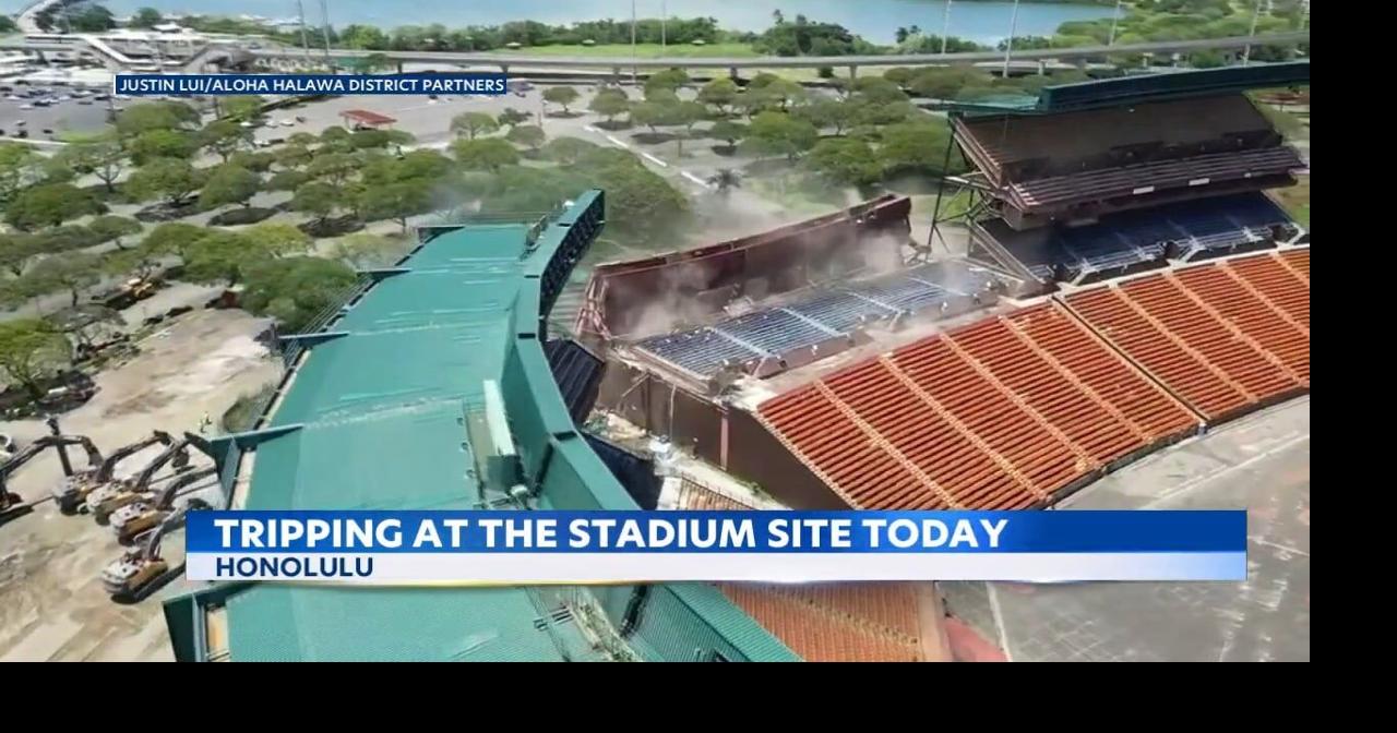 Aloha Stadium demolition continues as new district takes shape | News ...