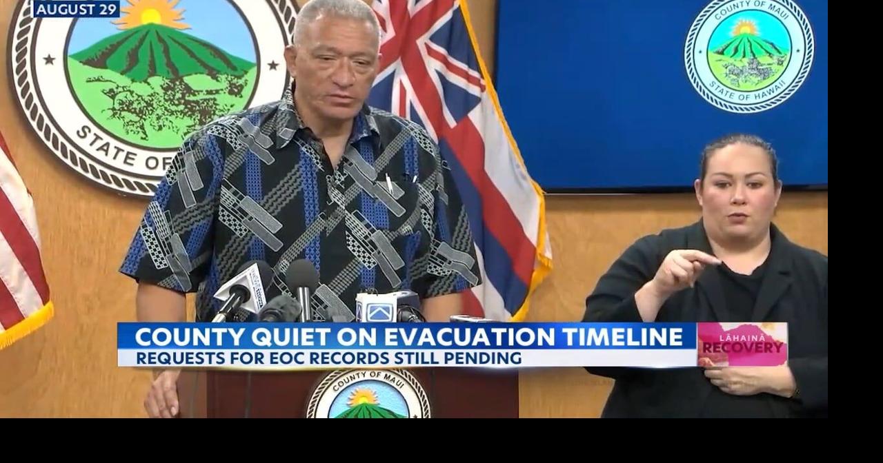 Maui County won't say who was in charge during Lahaina fire ...