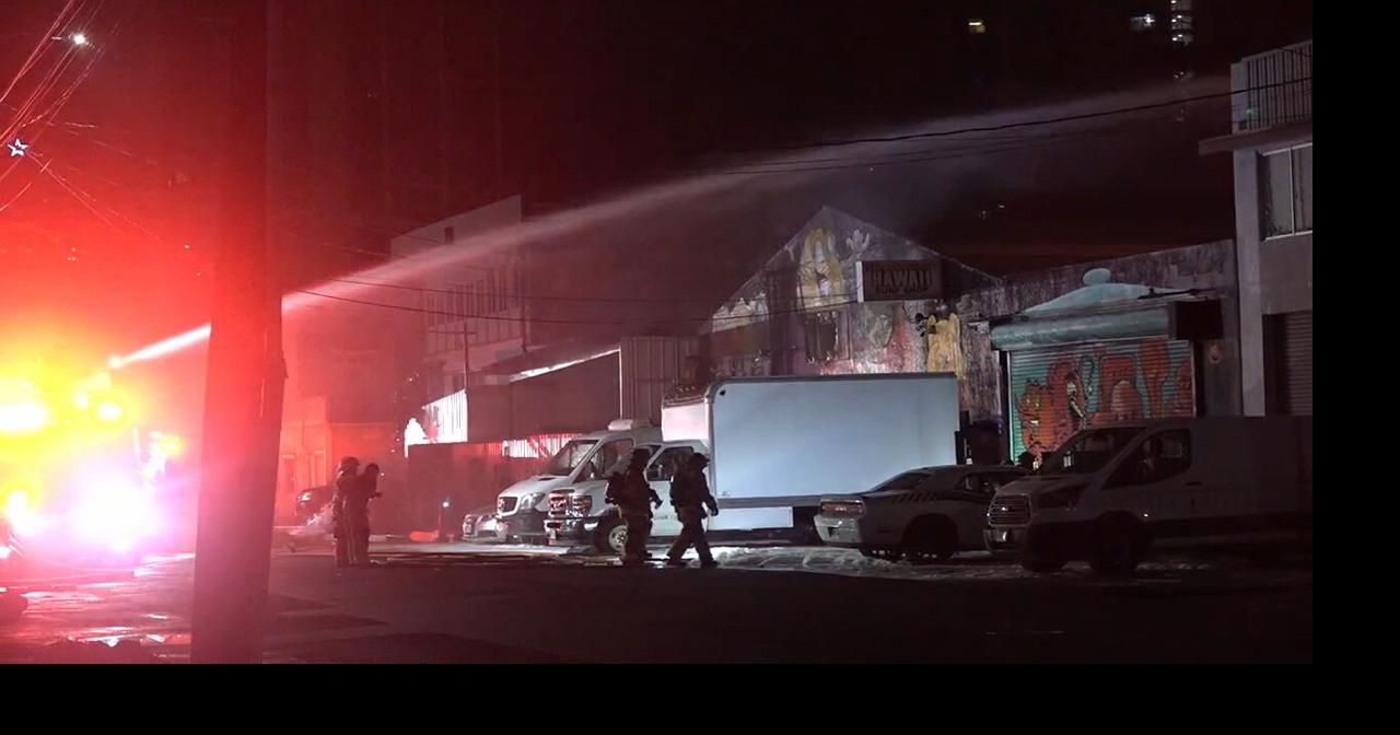 Honolulu firefighters douse massive building fire on Queen Street in ...