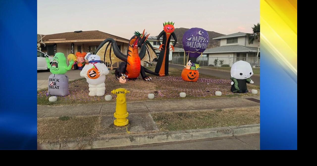 Thief keeps stealing Halloween decorations from Nanakuli family's yard ...