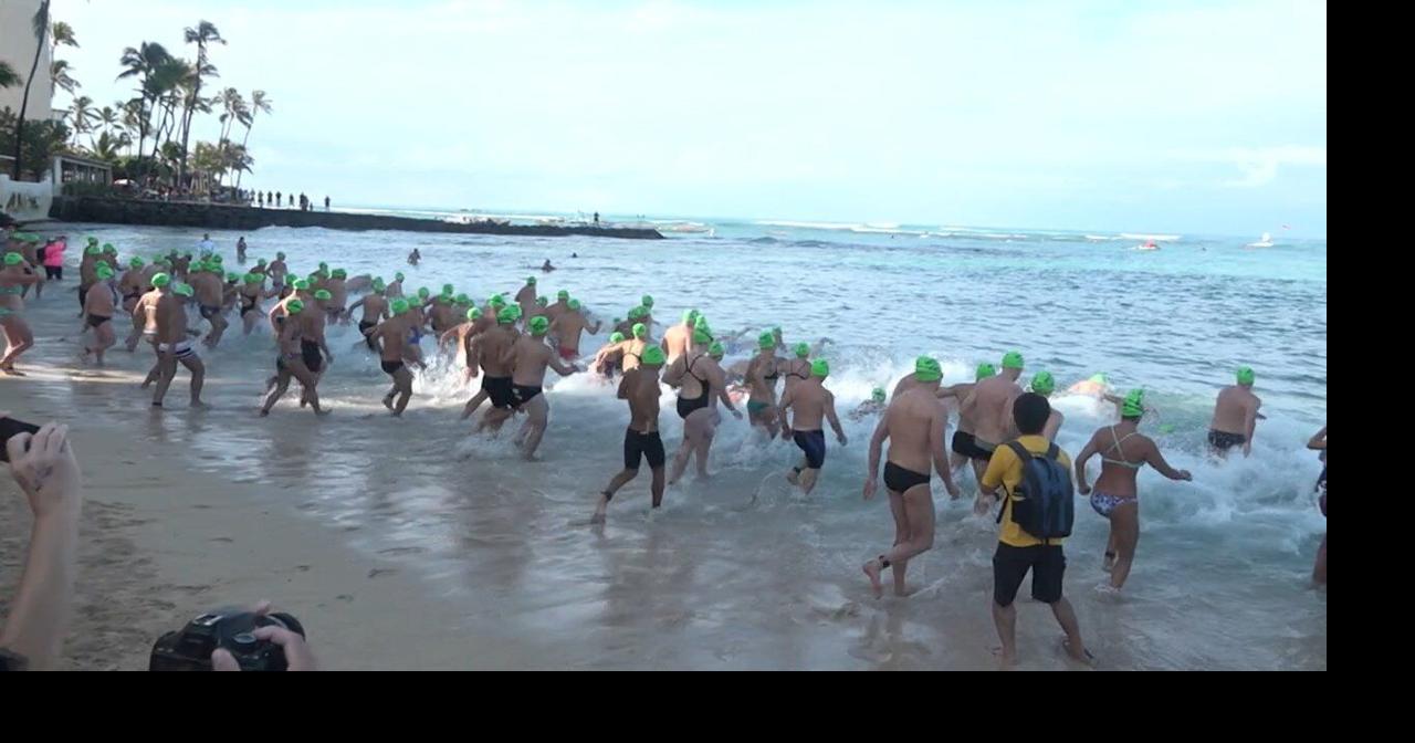 Swimmer who suffered heart attack during race at Waikiki Beach dies ...